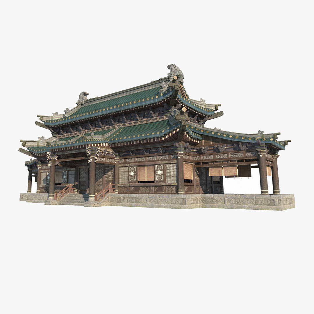 3D model Main Hall of Ancient Asian Architecture - TurboSquid 2050888