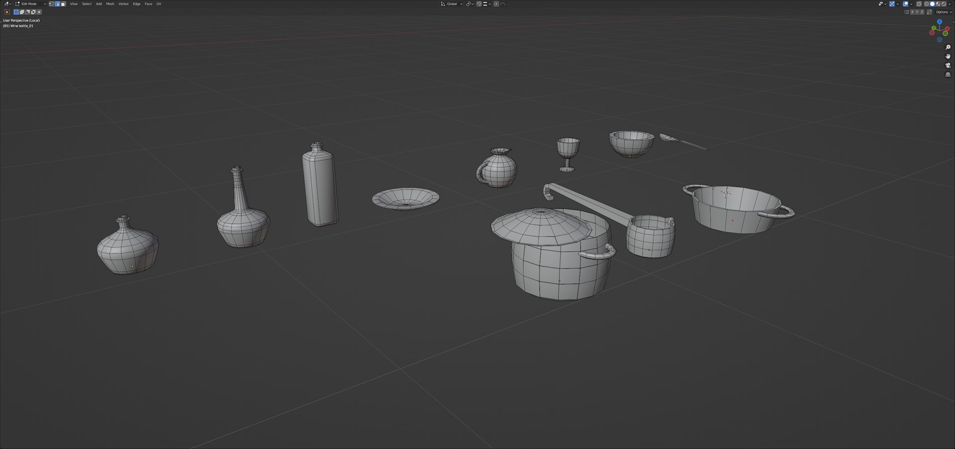 Kitchen Props 3D Model - TurboSquid 2019284