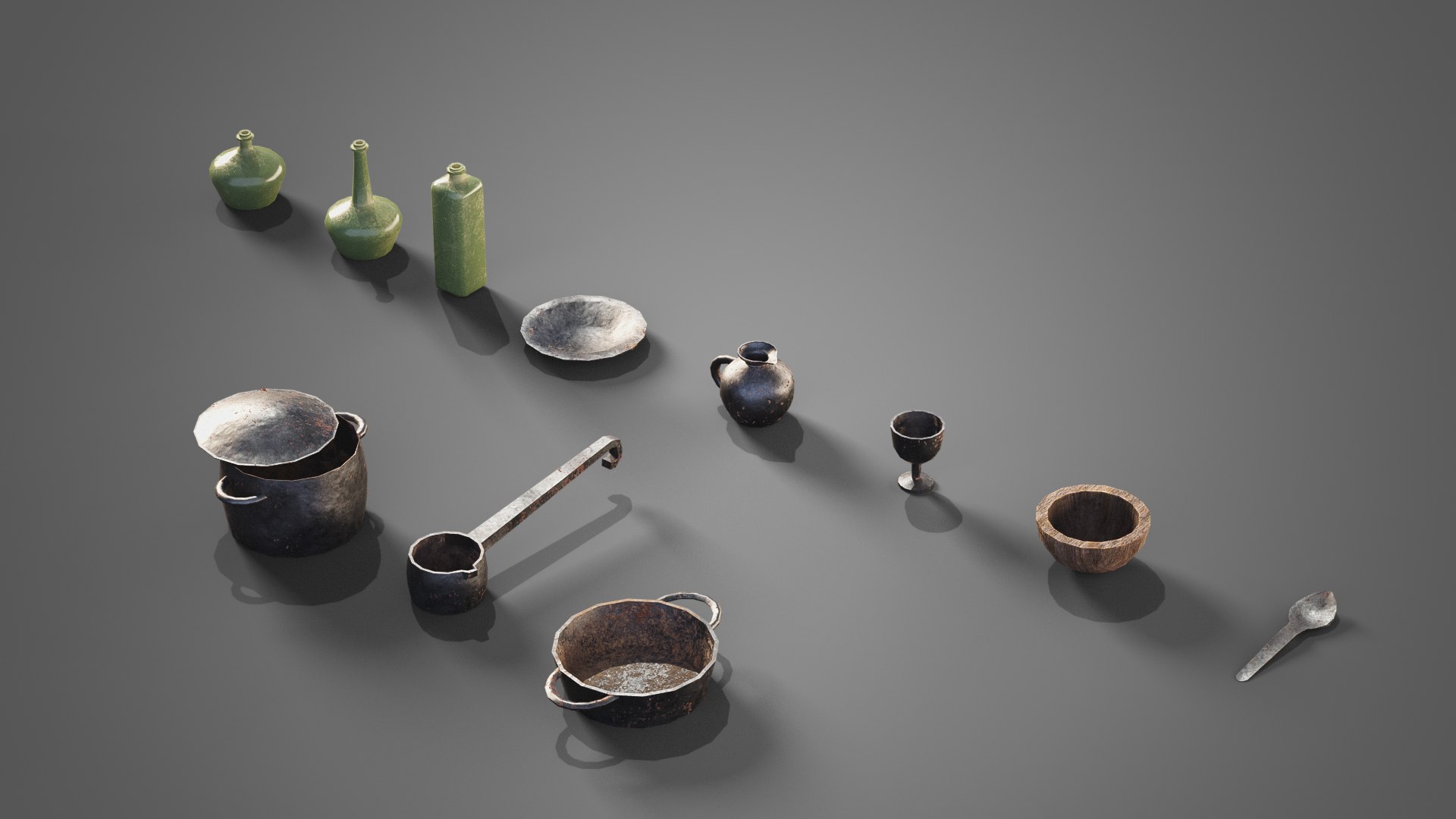 Kitchen Props 3D Model - TurboSquid 2019284