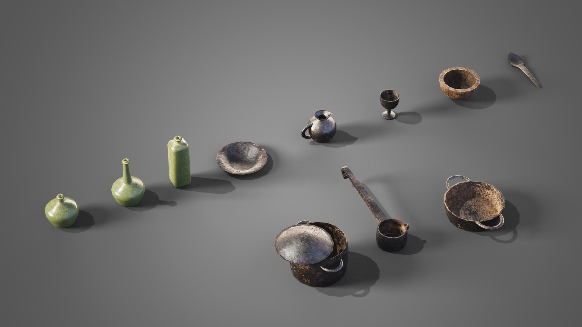 Kitchen Props 3D Model - TurboSquid 2019284