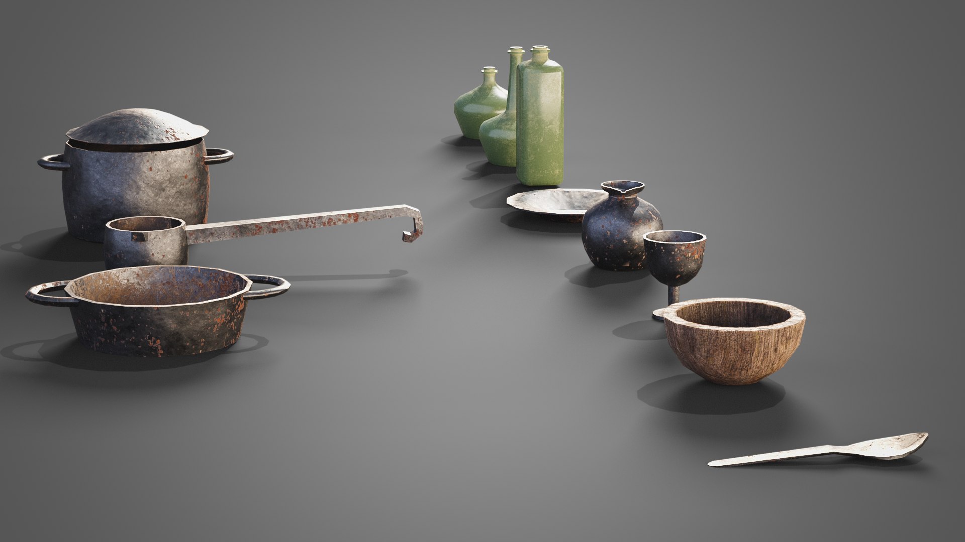 Kitchen Props 3D Model - TurboSquid 2019284