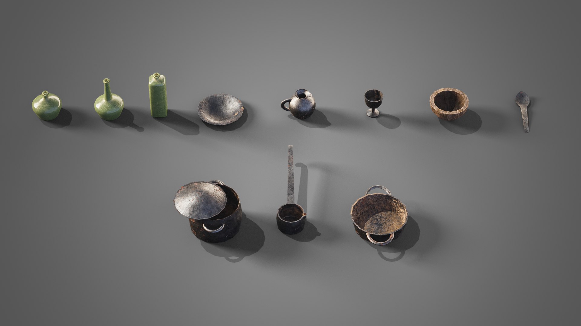 Kitchen Props 3D Model - TurboSquid 2019284