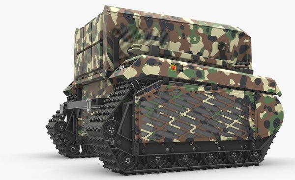 Loitering Munition Multi-Canister Launcher가 장착 된 THeMIS UGV 3D 모델 ...