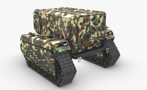 Loitering Munition Multi-Canister Launcher가 장착 된 THeMIS UGV 3D 모델 ...