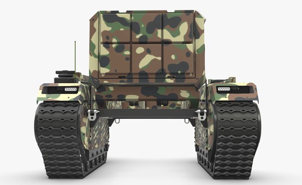 Loitering Munition Multi-Canister Launcher가 장착 된 THeMIS UGV 3D 모델 ...