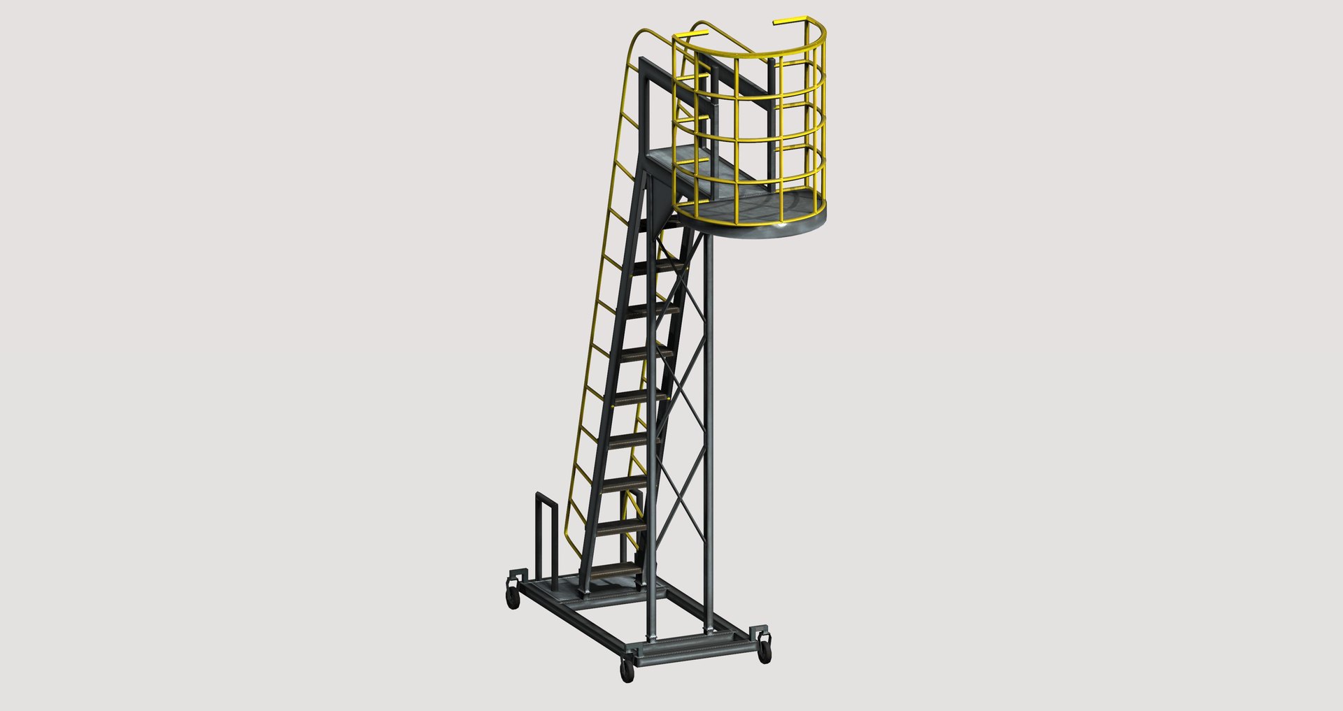 Industrial Mobile Cantilever Work Platform 3D Model - TurboSquid 2074132