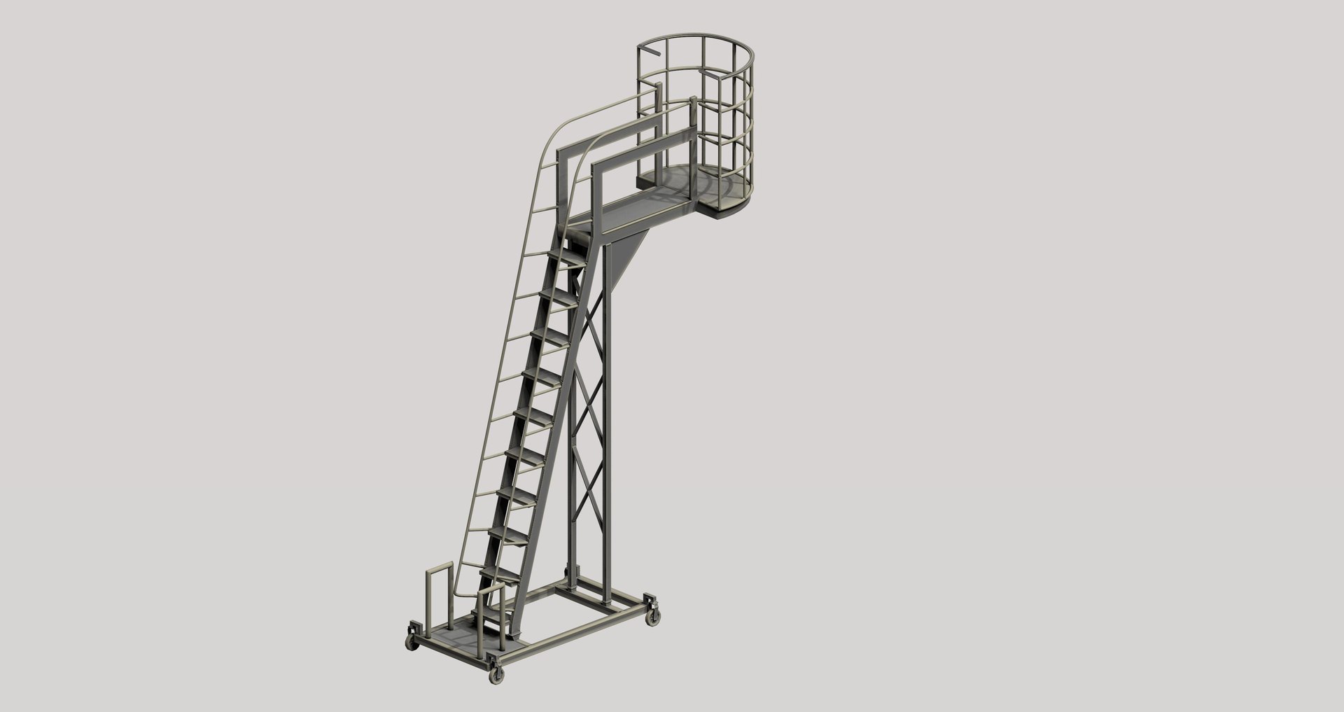 Industrial Mobile Cantilever Work Platform 3D Model - TurboSquid 2074132