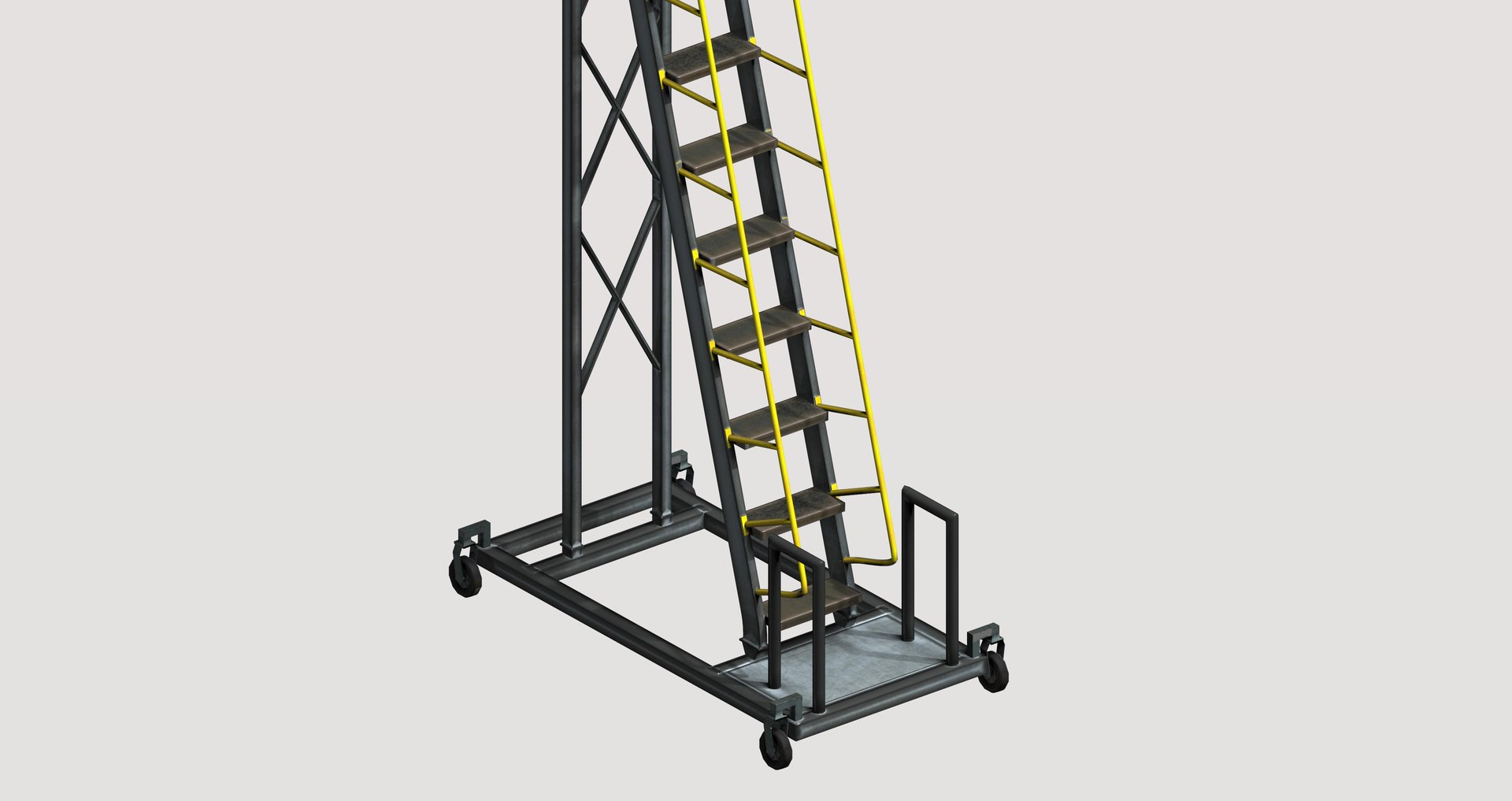 Industrial Mobile Cantilever Work Platform 3D Model - TurboSquid 2074132