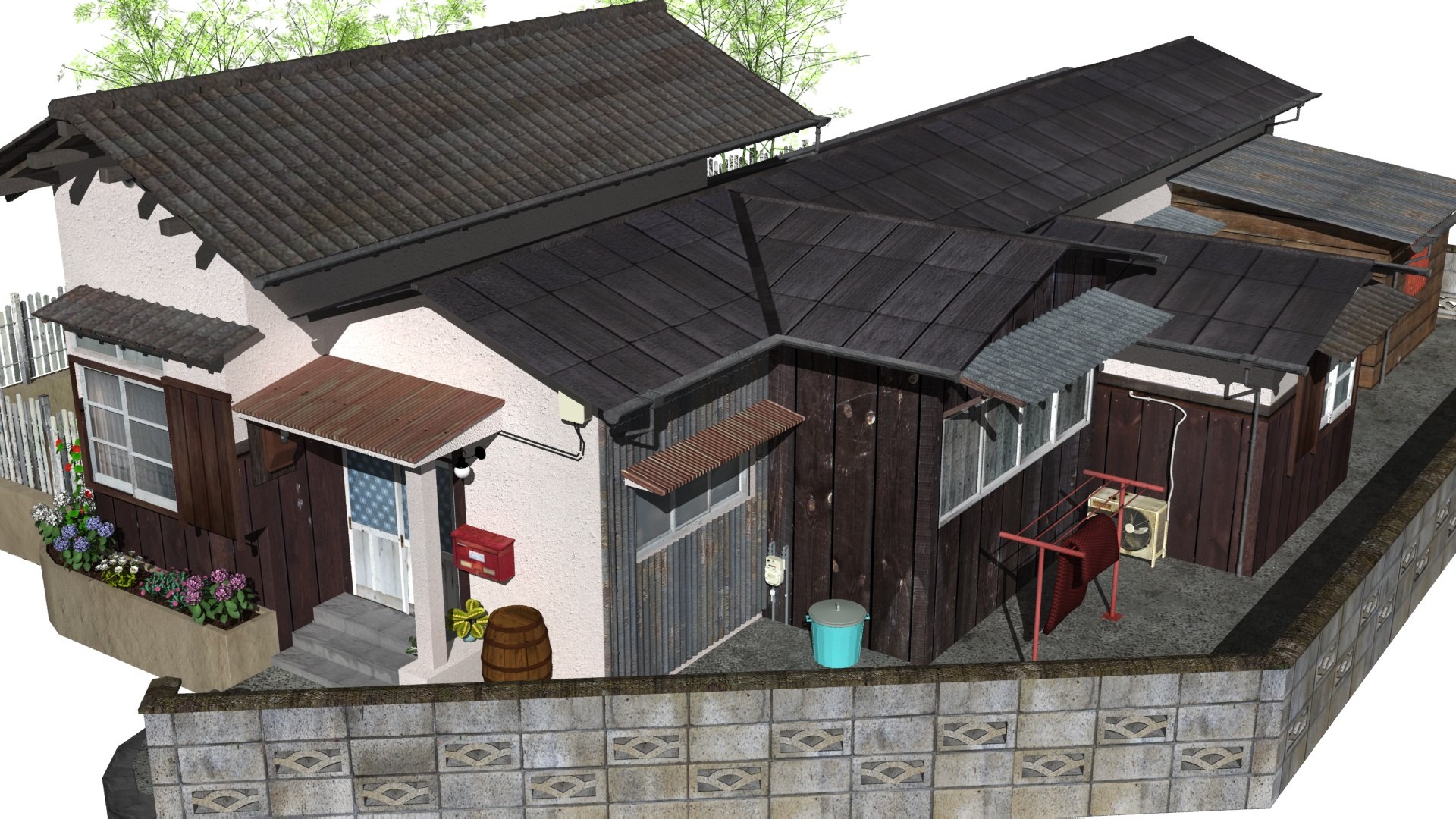 3D Japanese Buildings Bundle 1(1) - TurboSquid 2378630