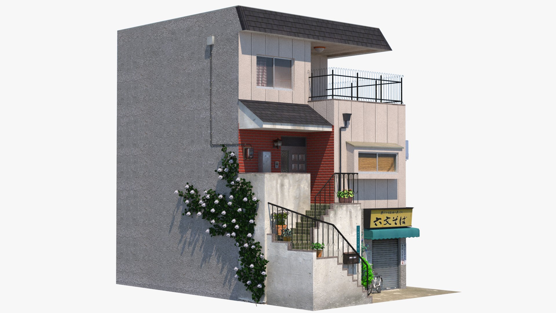 3D Japanese Buildings Bundle 1(1) - TurboSquid 2378630