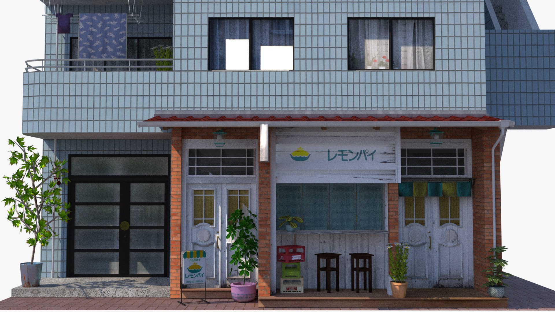 3D Japanese Buildings Bundle 1(1) - TurboSquid 2378630