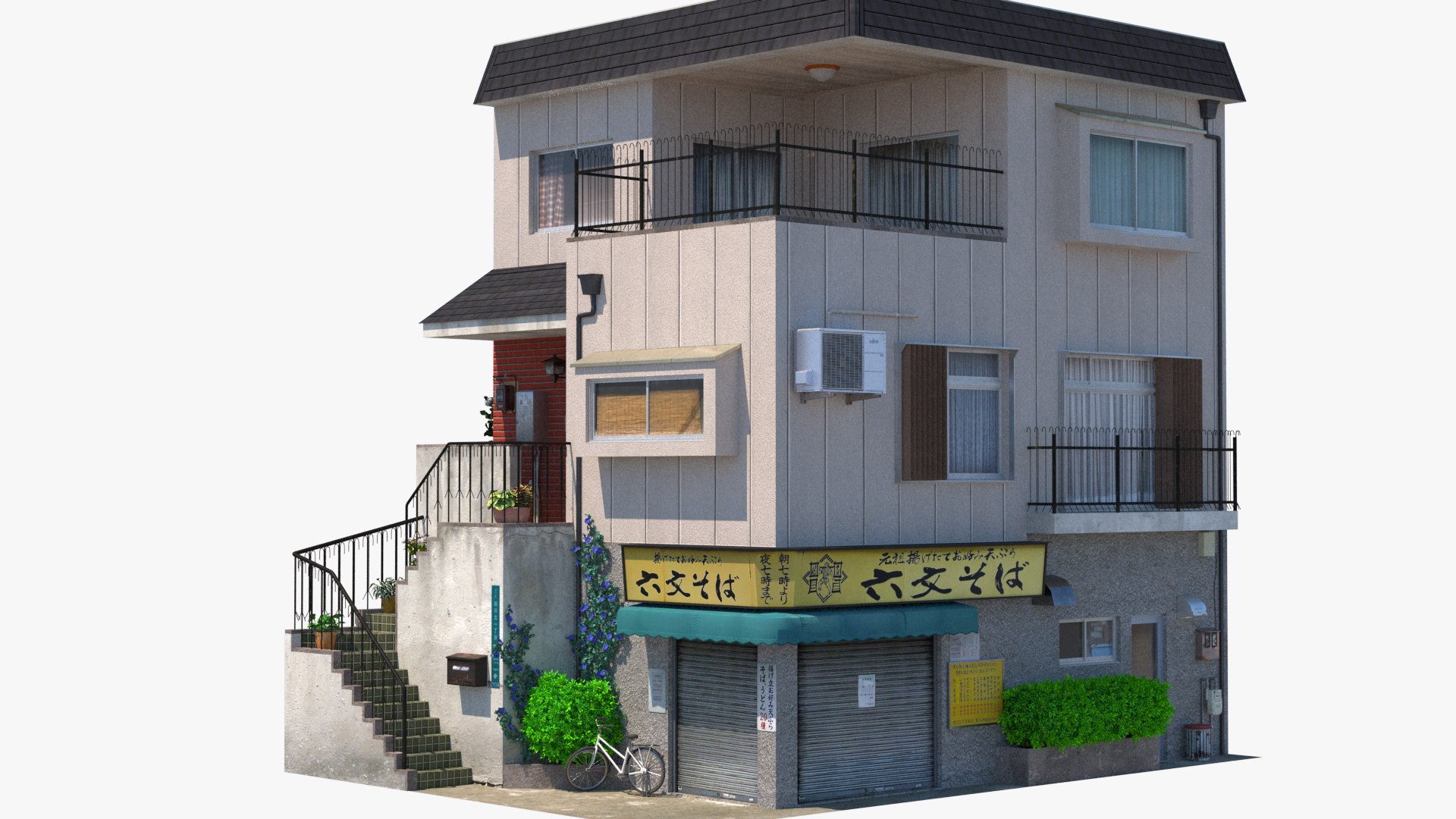 3D Japanese Buildings Bundle 1(1) - TurboSquid 2378630