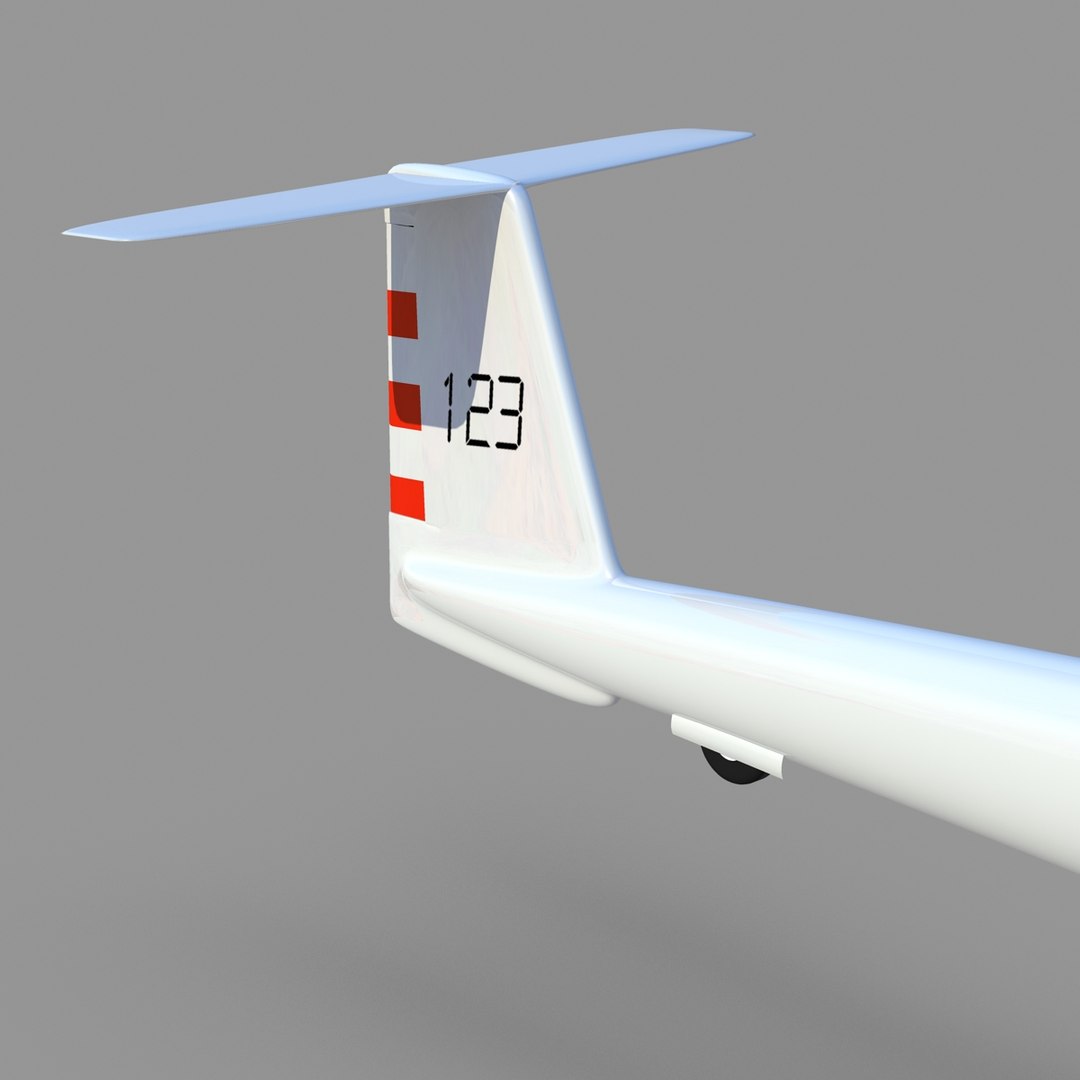 3d Model Asw 20 Glider