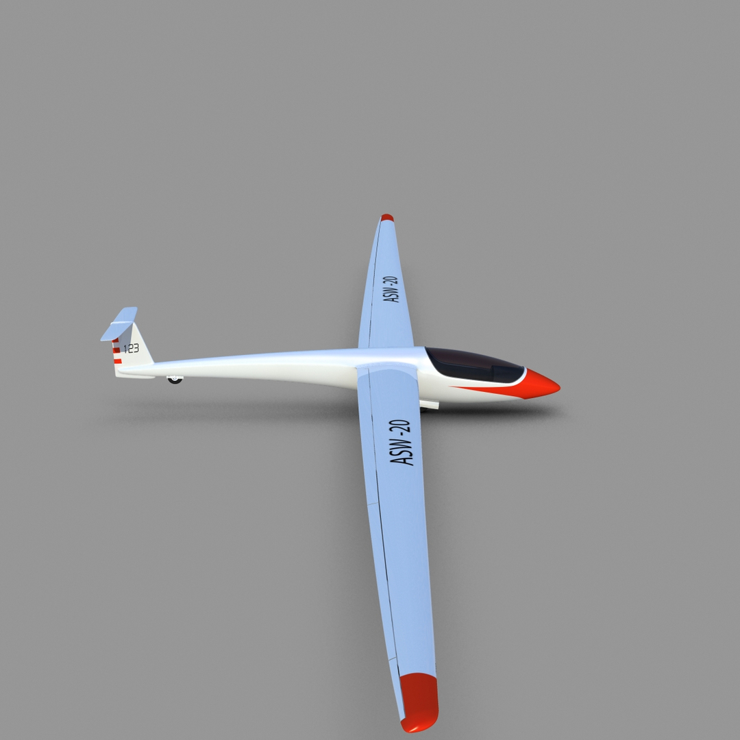 3d Model Asw 20 Glider