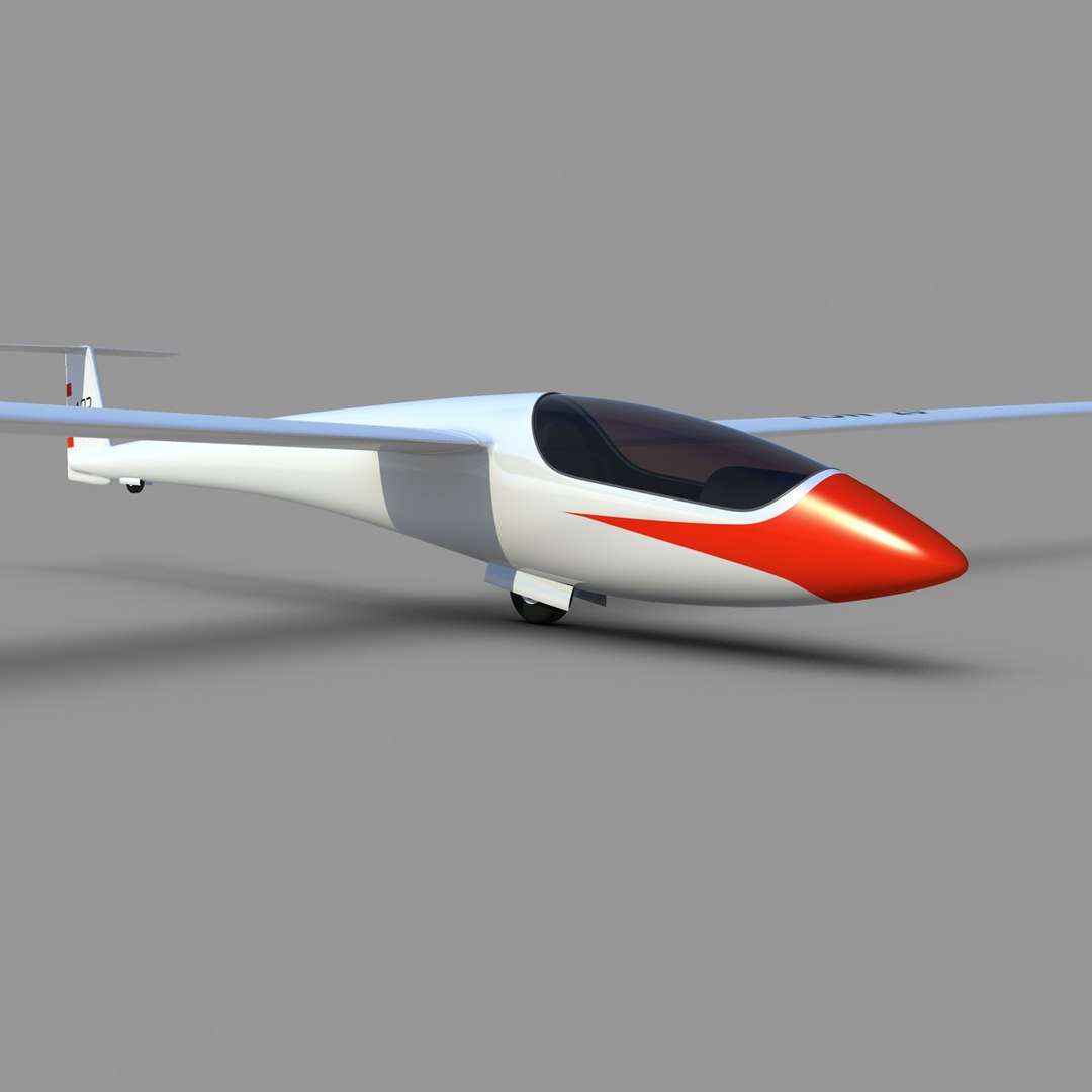 3d Model Asw 20 Glider