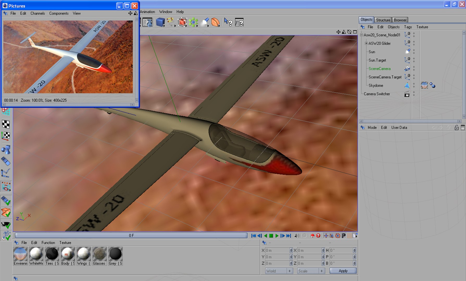 3d Model Asw 20 Glider