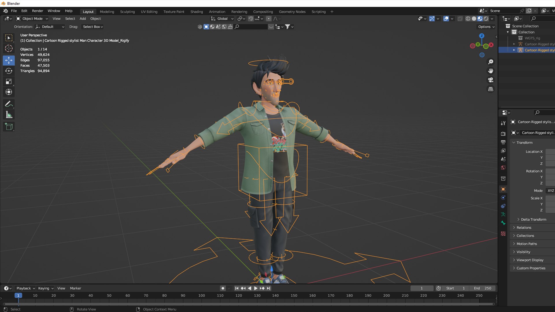 3D Cartoon Rigged stylist Man Character 3D Model model - TurboSquid 2143407