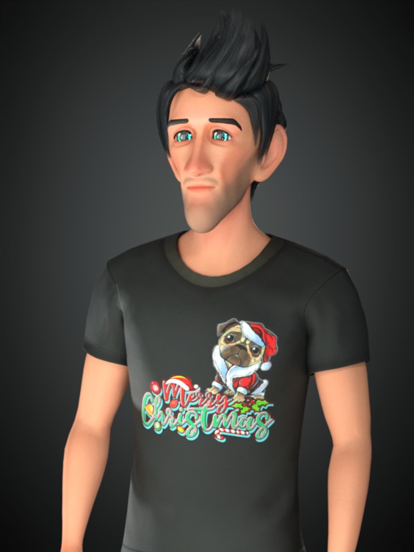 3D Cartoon Rigged Stylist Man Character 3D Model Model - TurboSquid 2143407