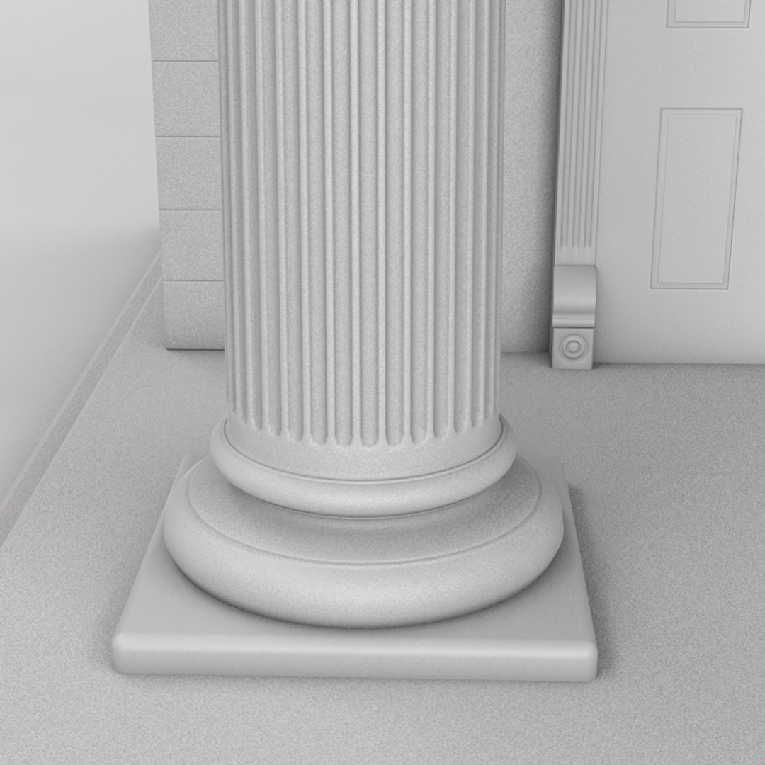 Iconic Bank Structure 3d Model