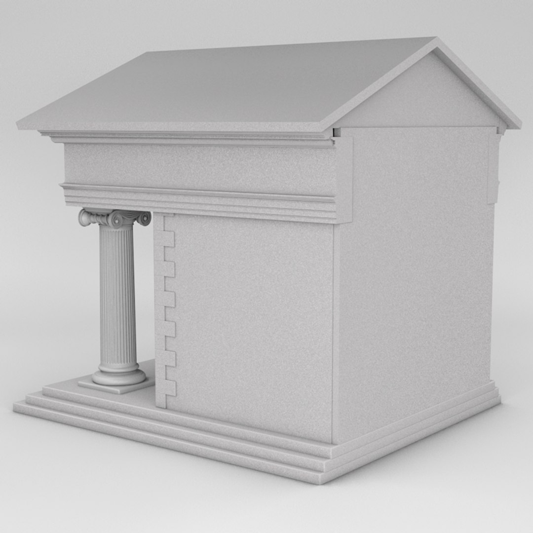 Iconic Bank Structure 3d Model
