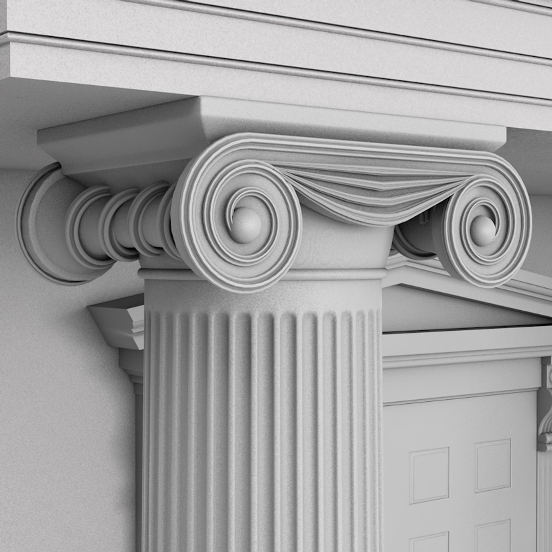 Iconic Bank Structure 3d Model