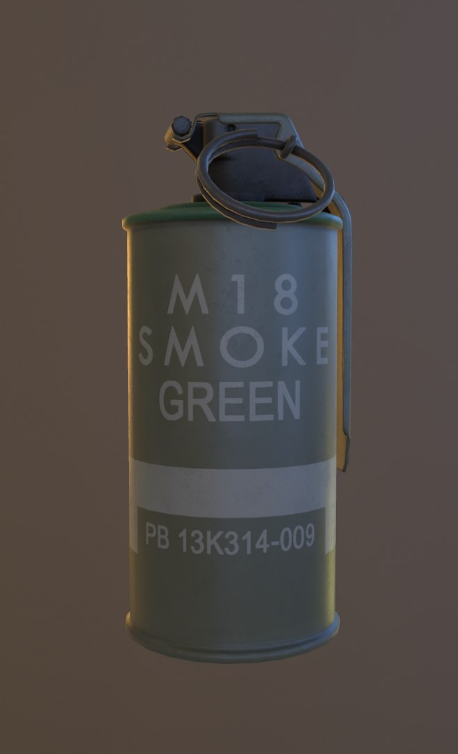 Free M18 Colored Smoke 3D - TurboSquid 1360126