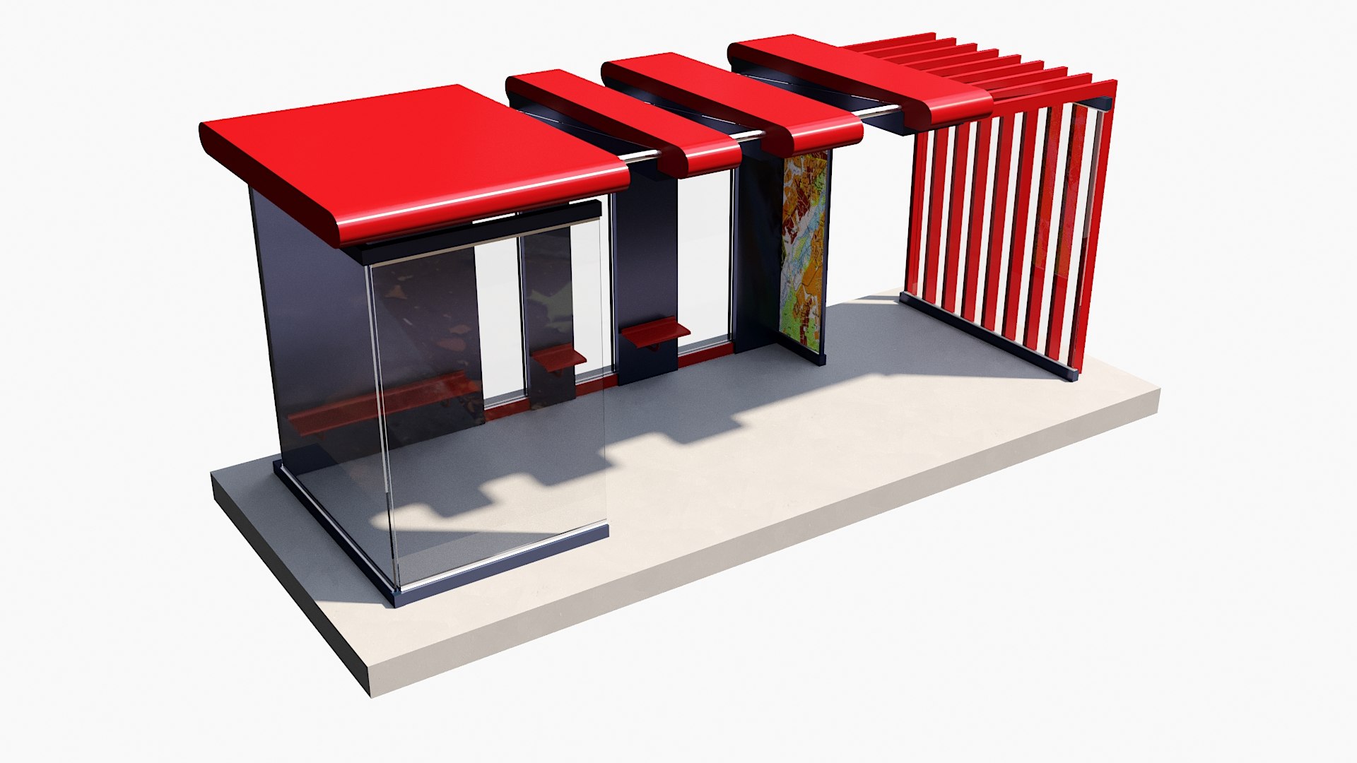 Busstop Concept 3D Model - TurboSquid 1913239