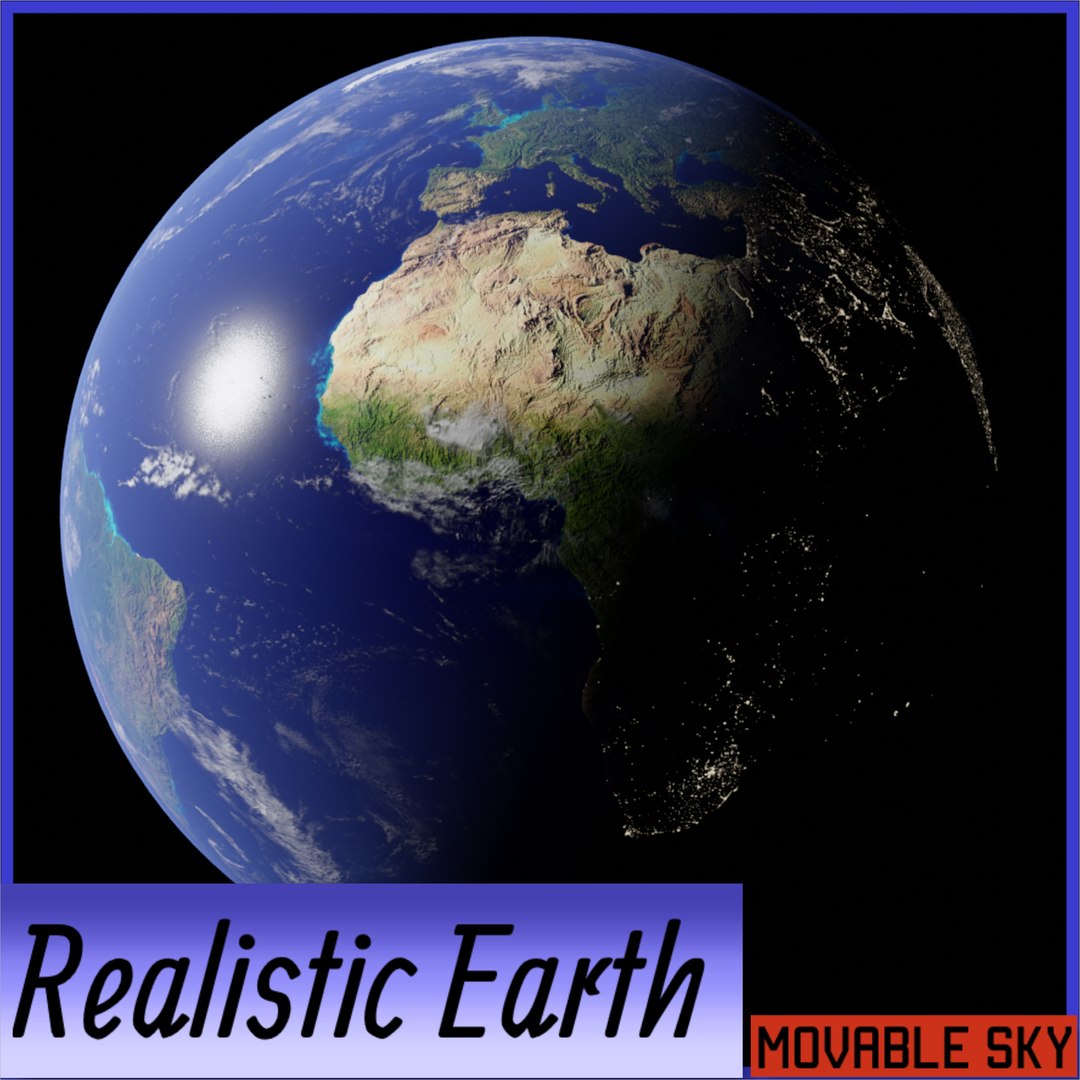 3D Model Realistic Earth 3d Model - TurboSquid 1715566