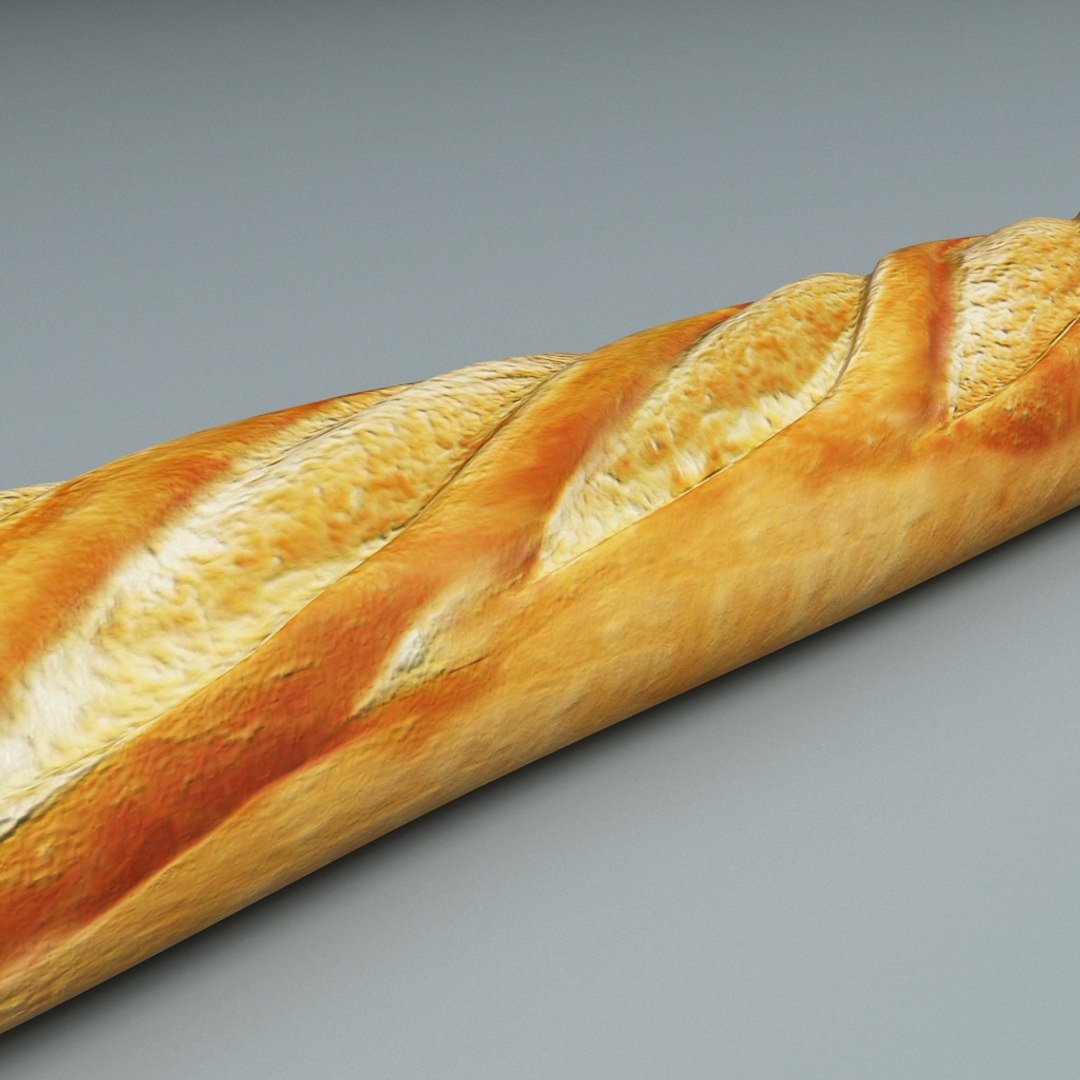 Baguette Modelled 3d Model