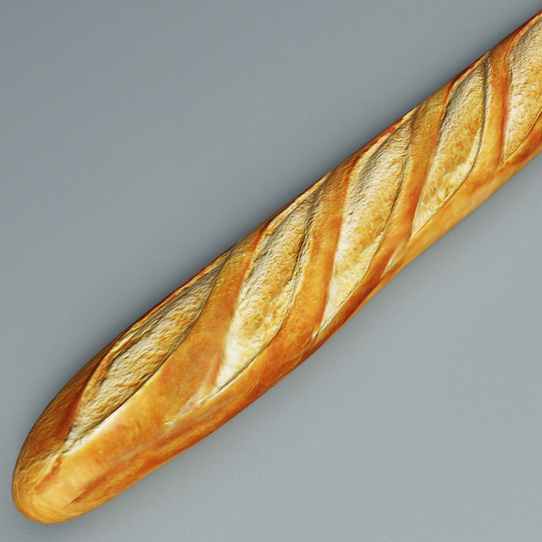 Baguette Modelled 3d Model