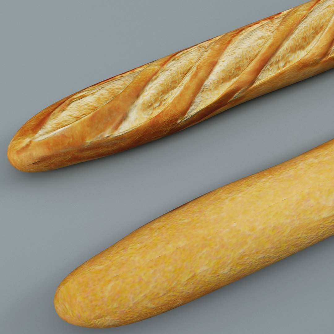 Baguette Modelled 3d Model