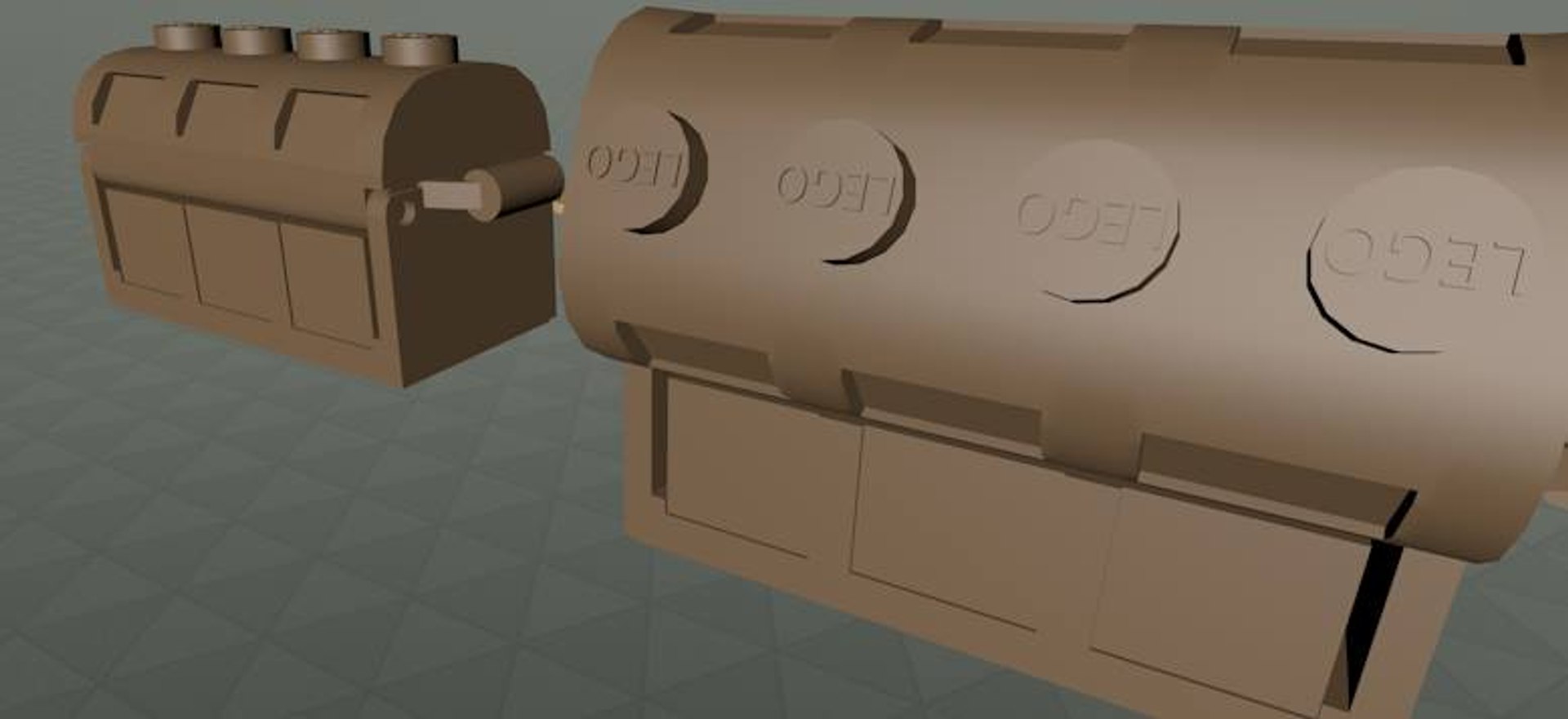 3d model lego treasure chest