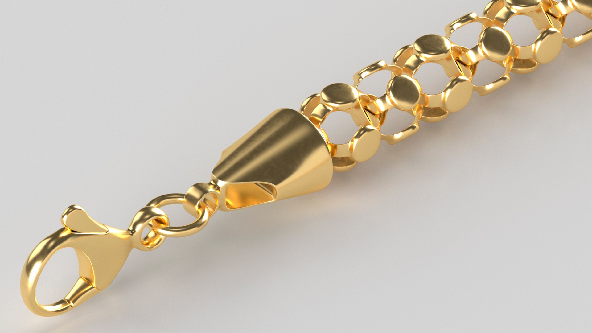 3D Golden Popcorn Chain - TurboSquid 2239794