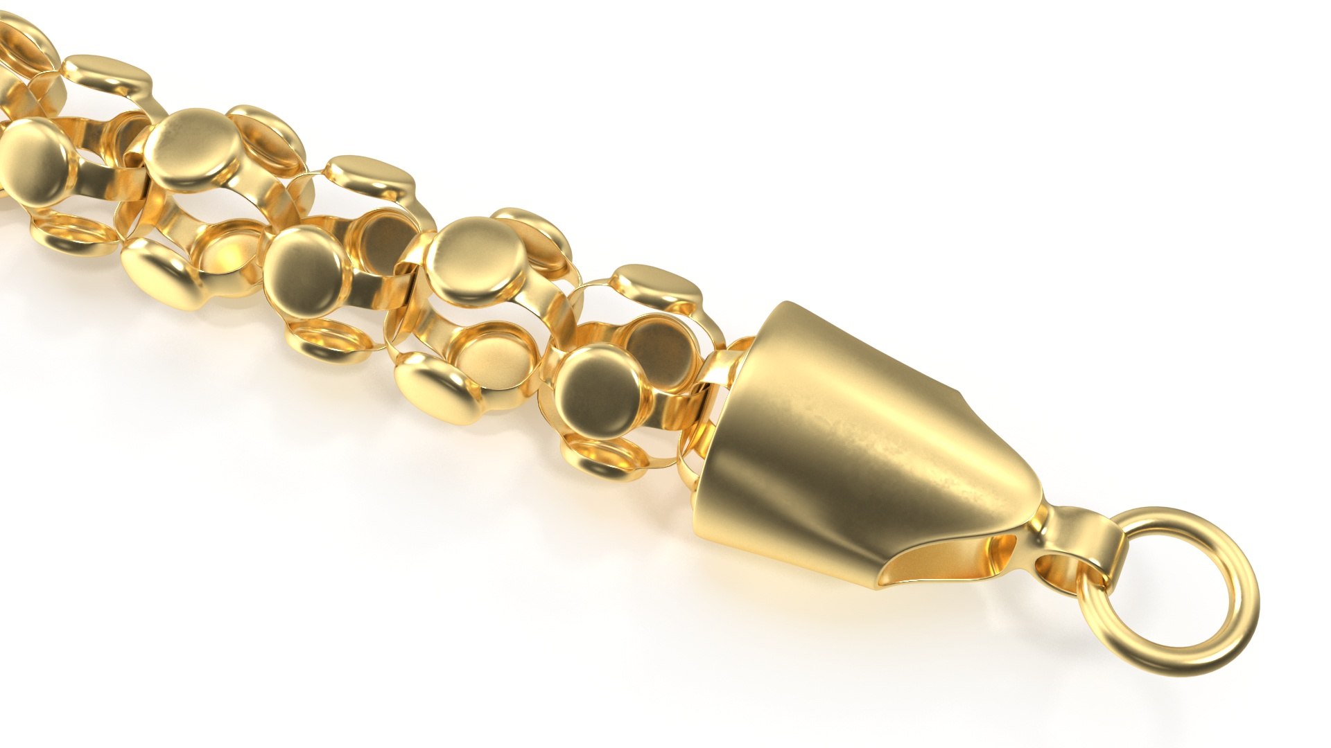 3D Golden Popcorn Chain - TurboSquid 2239794