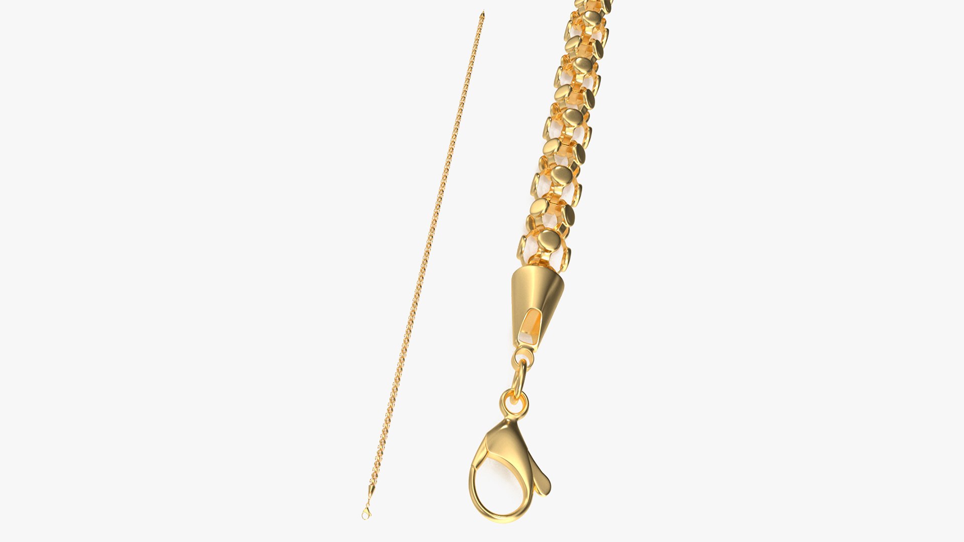 3D Golden Popcorn Chain - TurboSquid 2239794