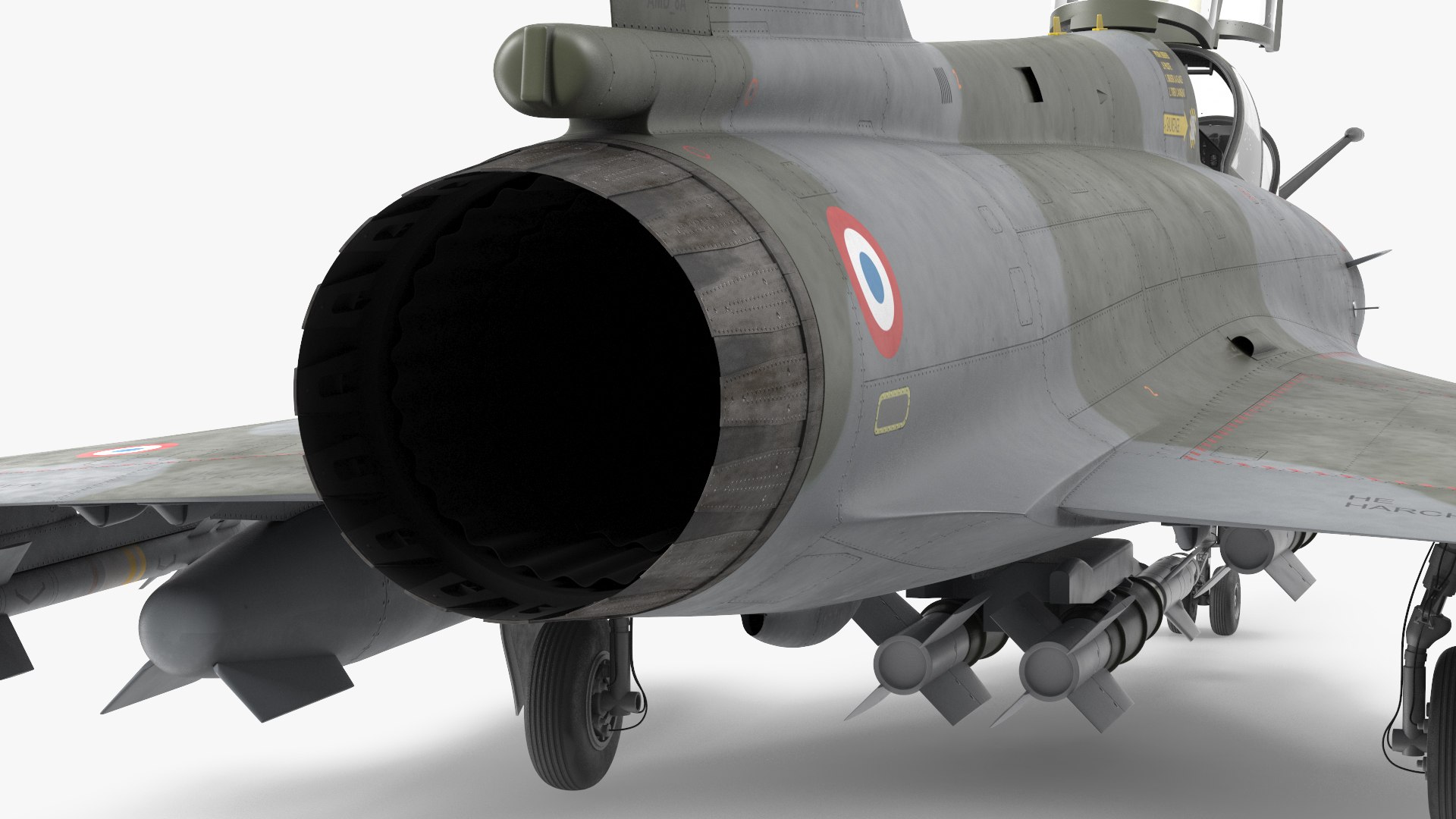 3D model Dassault Mirage 2000N Tactical Bomber Camouflage with Armament ...