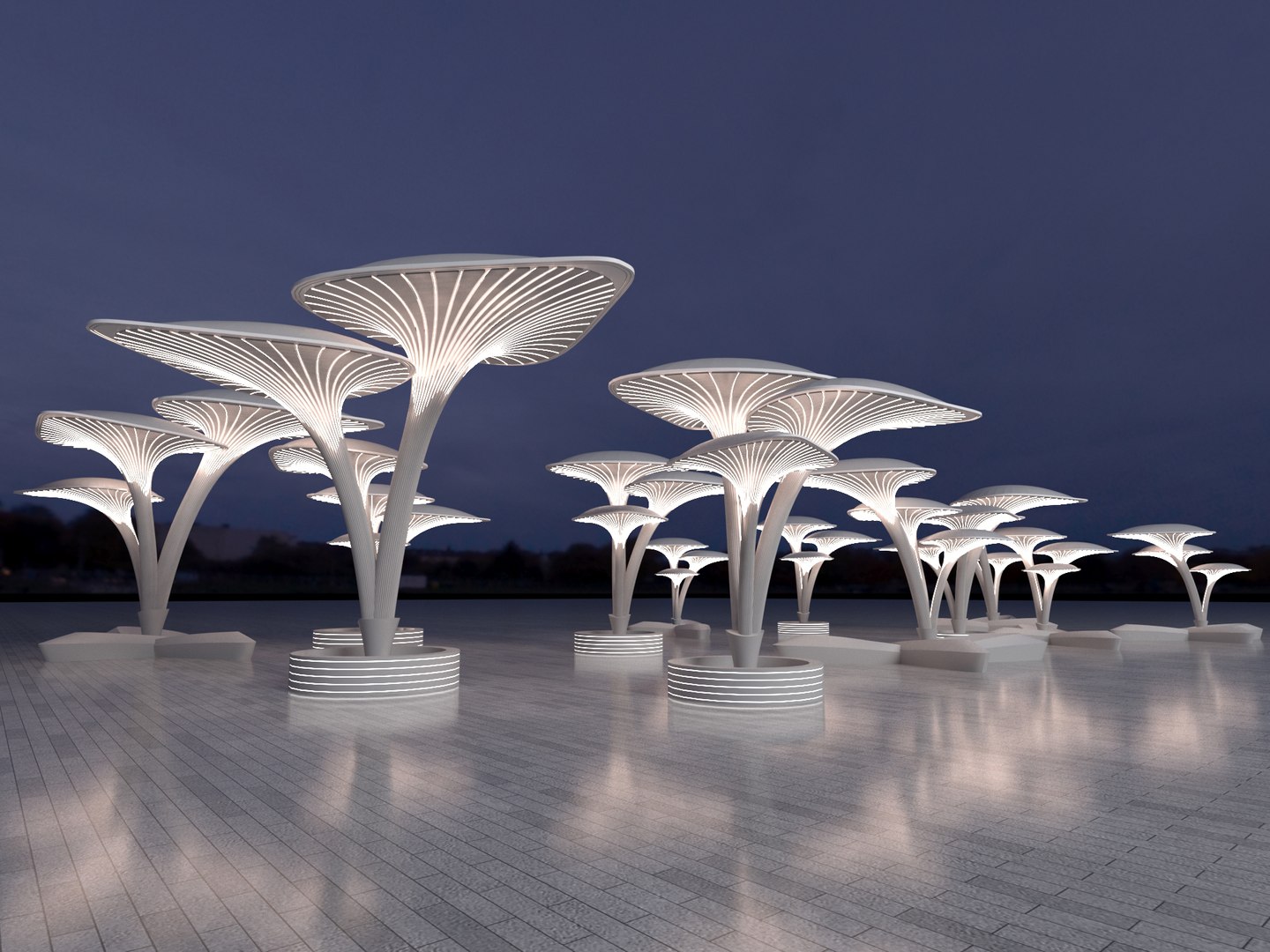 3D Mask Architects Arborescent Sculpture Art Installation Tree Inspired ...