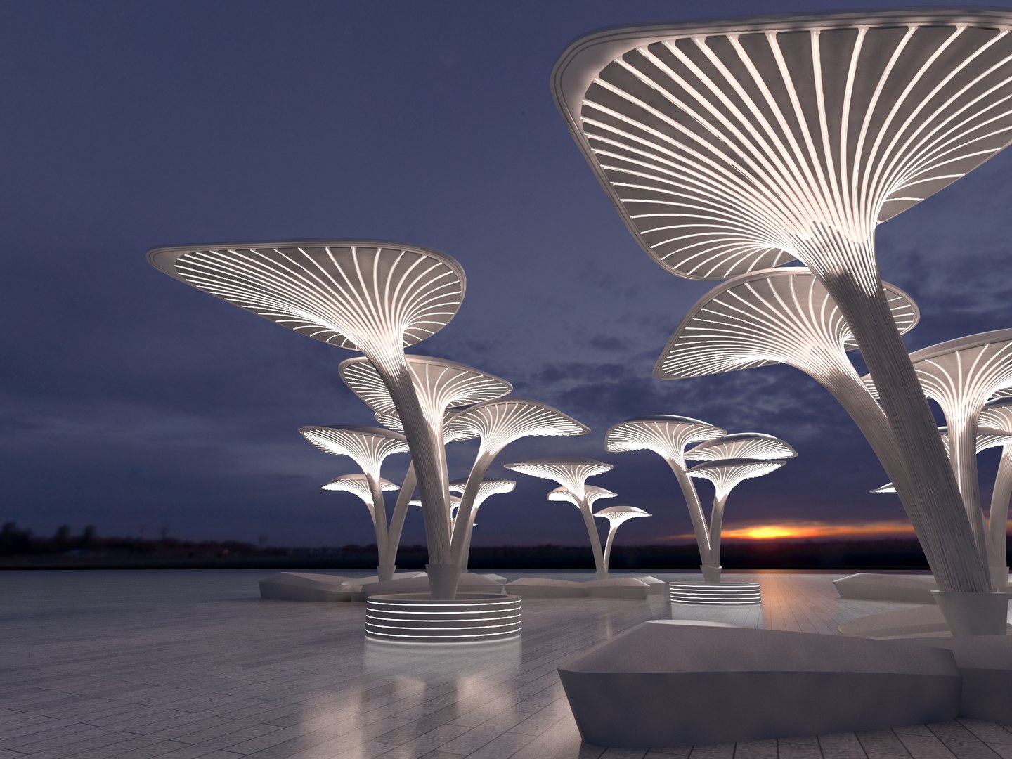 3D Mask Architects Arborescent Sculpture Art Installation Tree Inspired ...