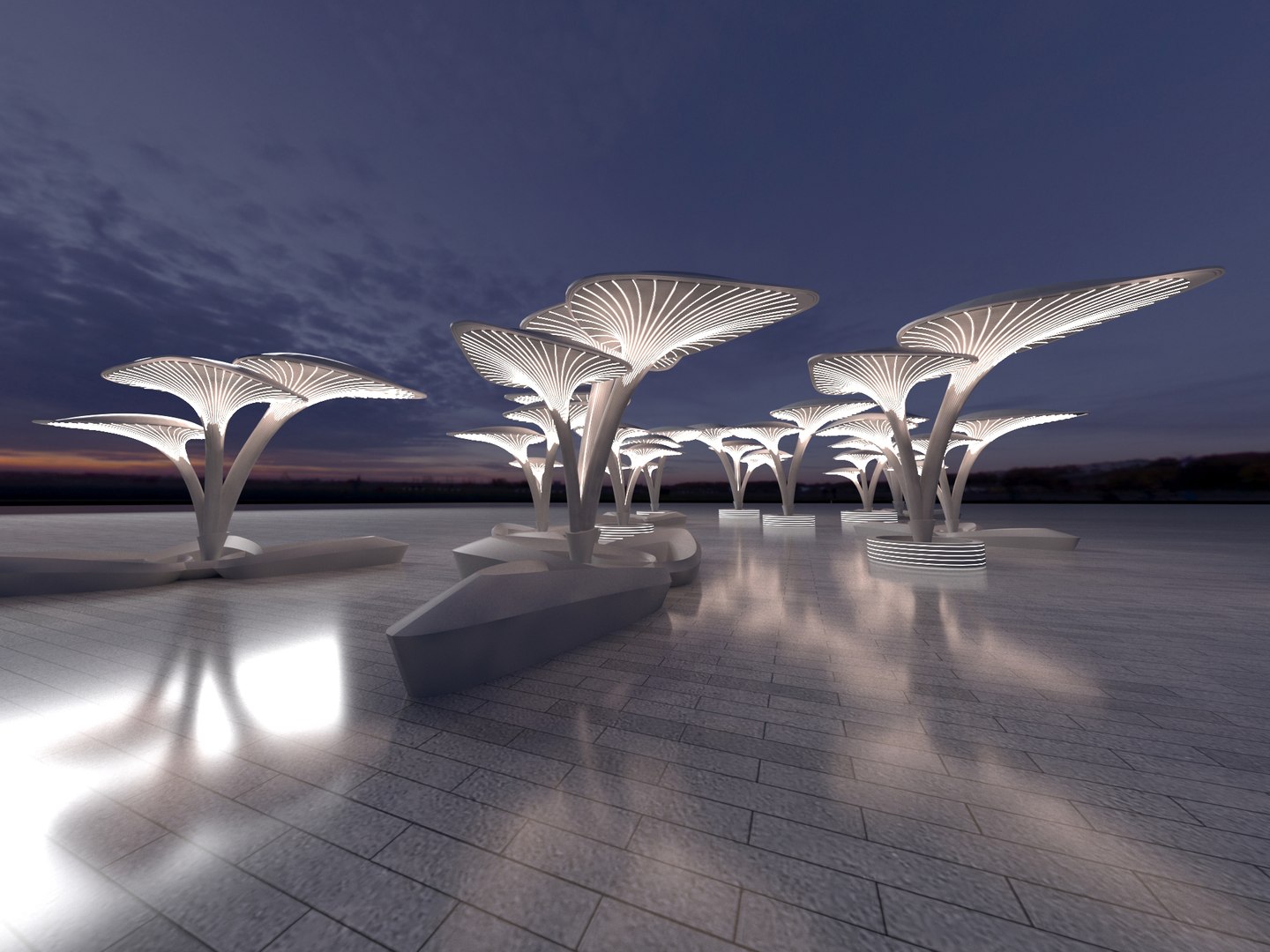 3D Mask Architects Arborescent Sculpture Art Installation Tree Inspired ...