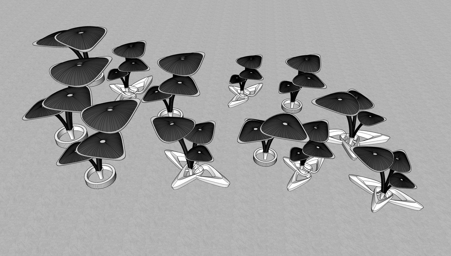 3D Mask Architects Arborescent Sculpture Art Installation Tree Inspired ...