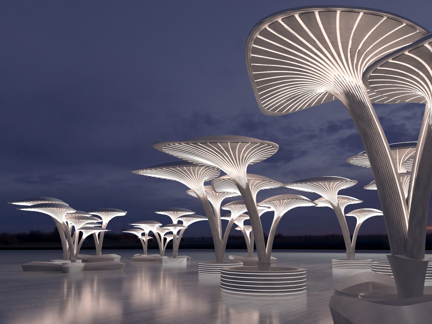 3D Mask Architects Arborescent Sculpture Art Installation Tree Inspired ...