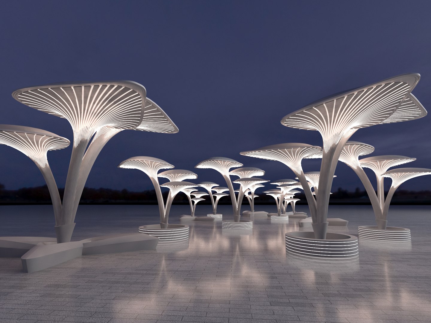 3D Mask Architects Arborescent Sculpture Art Installation Tree Inspired ...