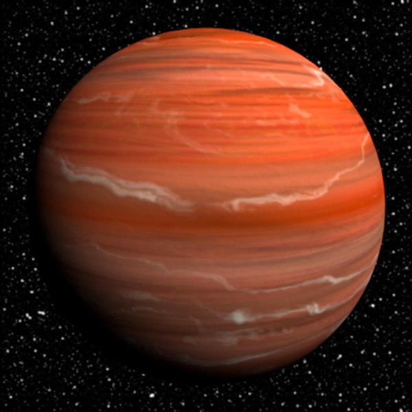 10 gas giants planets 3d model