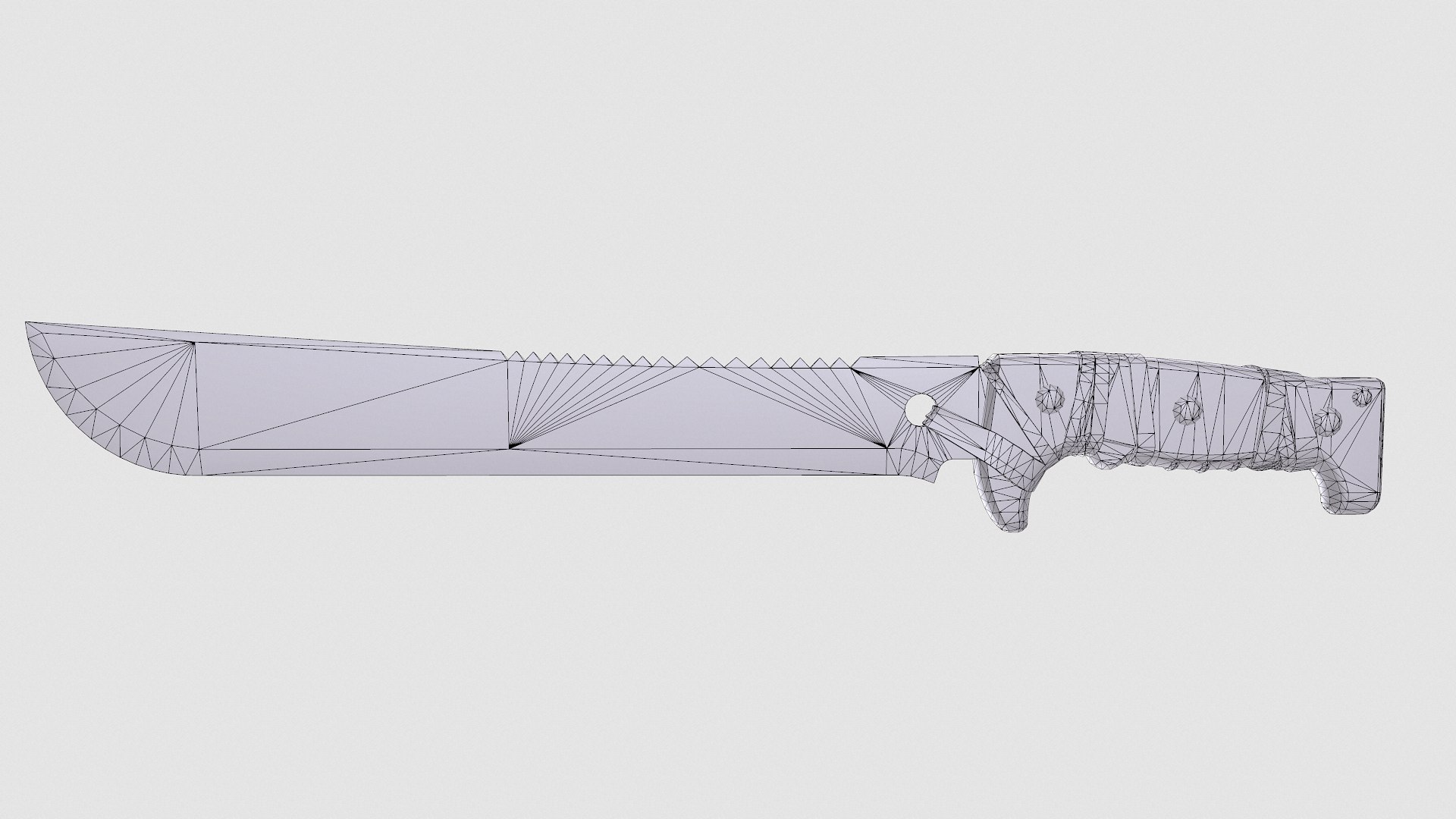3D Machete Low-poly PBR Model - TurboSquid 2096609