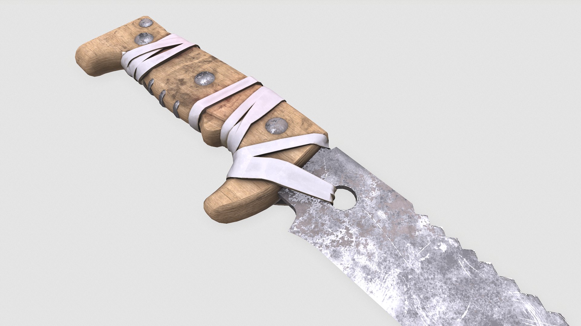 3D Machete Low-poly PBR Model - TurboSquid 2096609