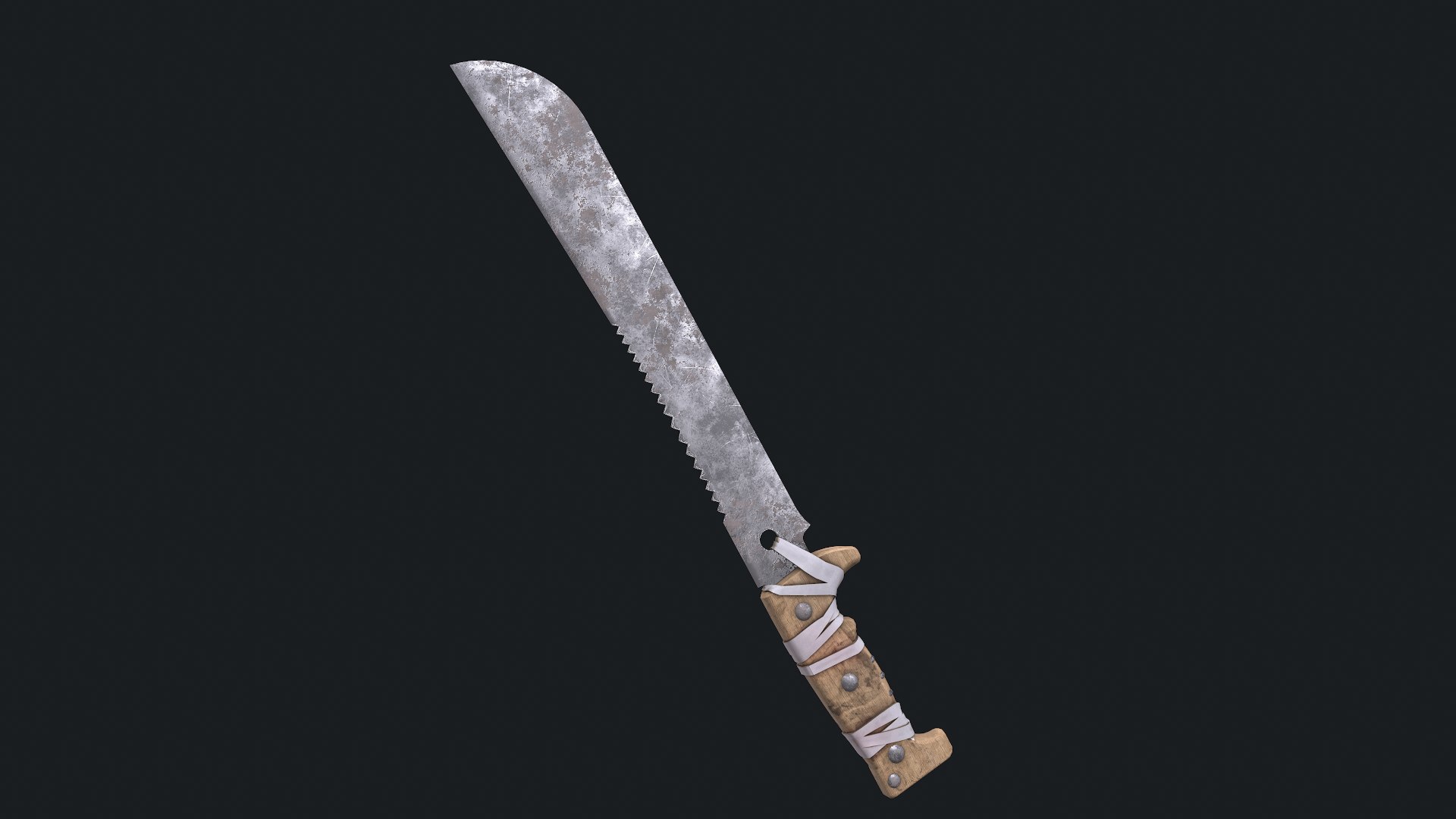 3D Machete Low-poly PBR Model - TurboSquid 2096609