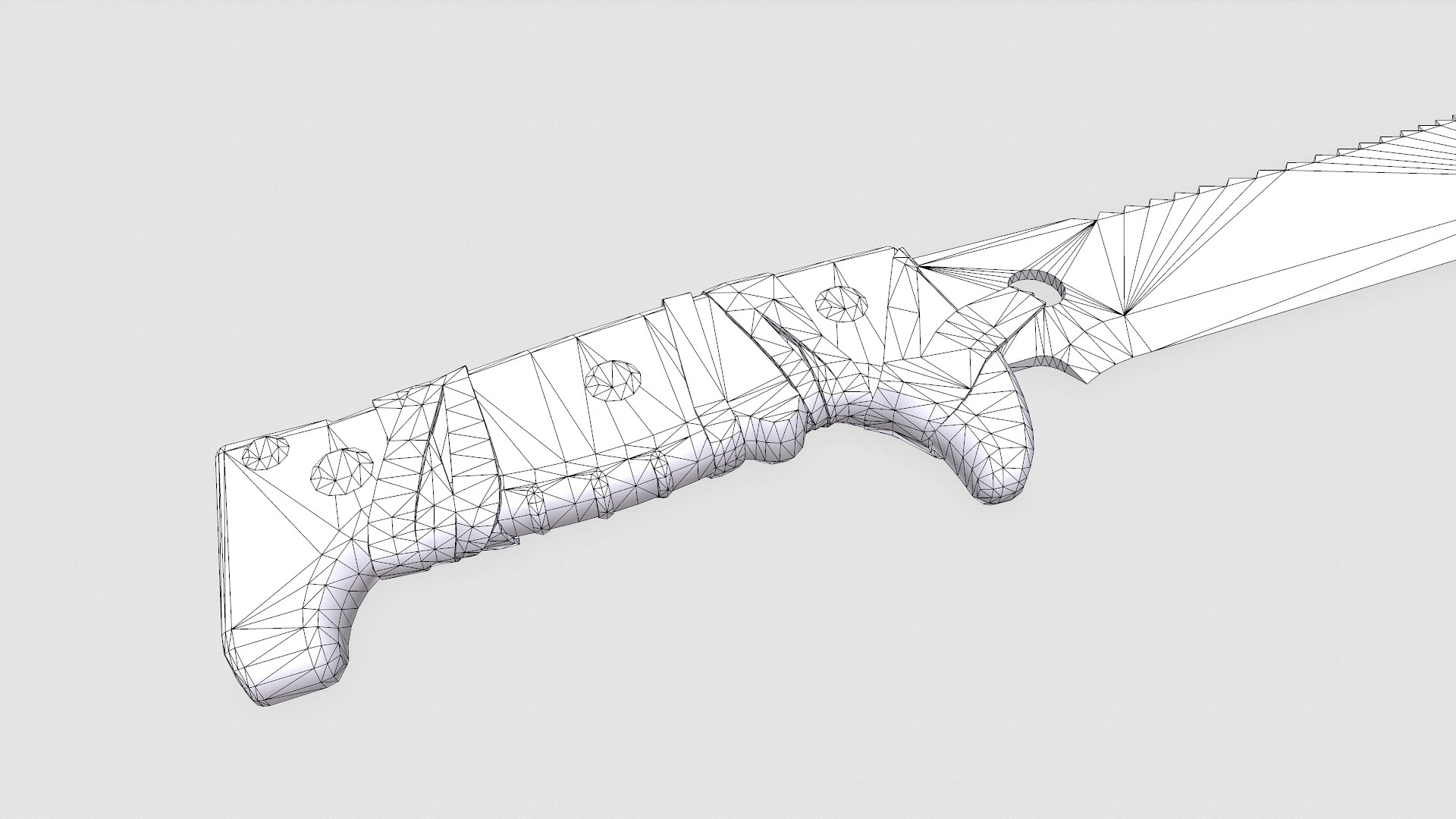 3D Machete Low-poly PBR Model - TurboSquid 2096609