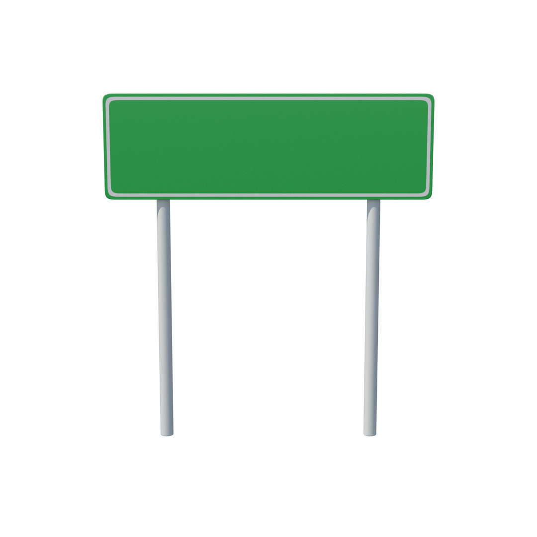 Highway Road Sign Model - TurboSquid 2001796