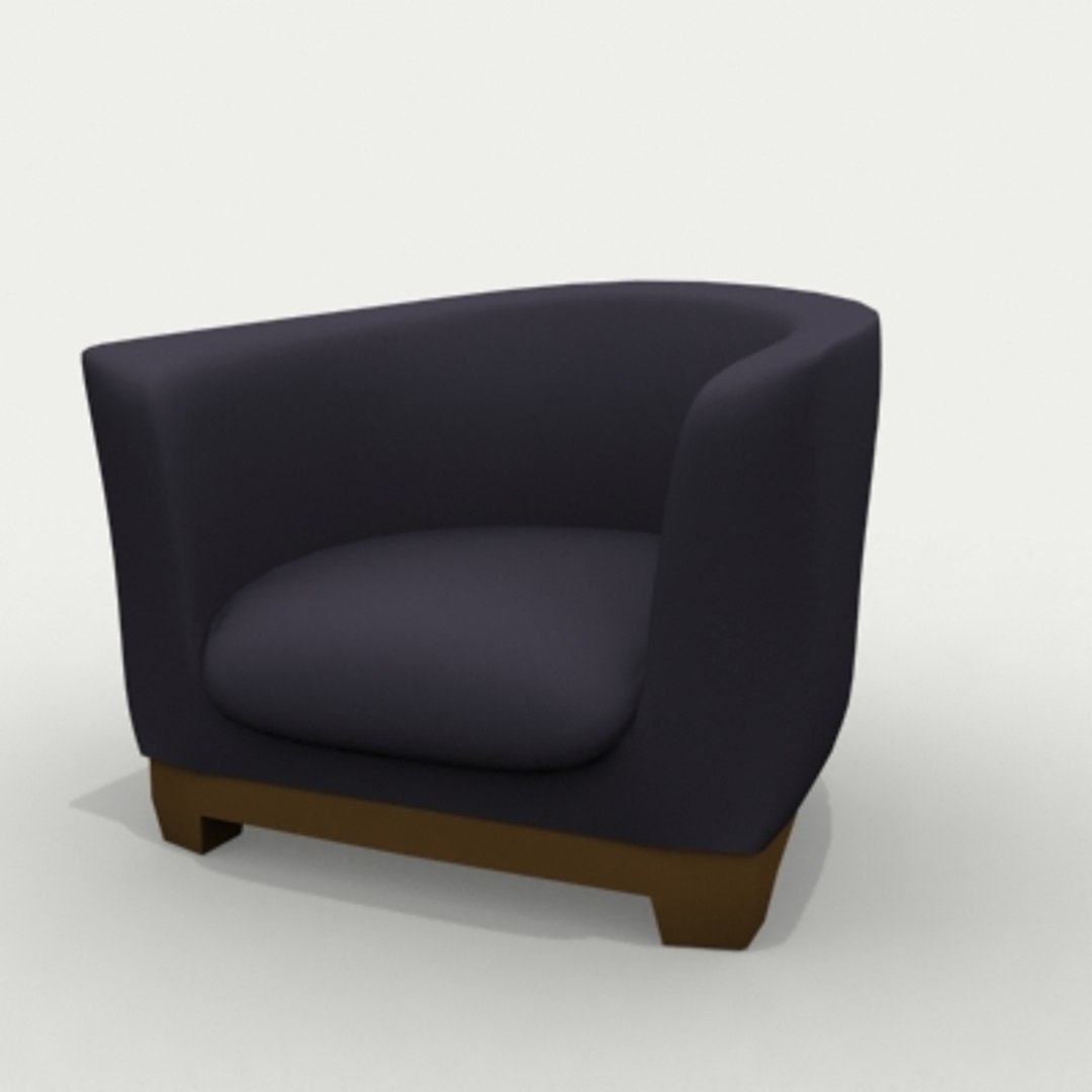 Comfy Arm Chair 3d Model