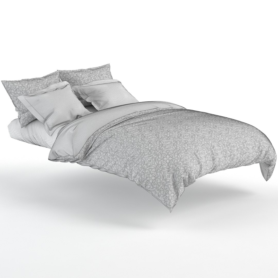 3d Bed Photorealistic Realistic